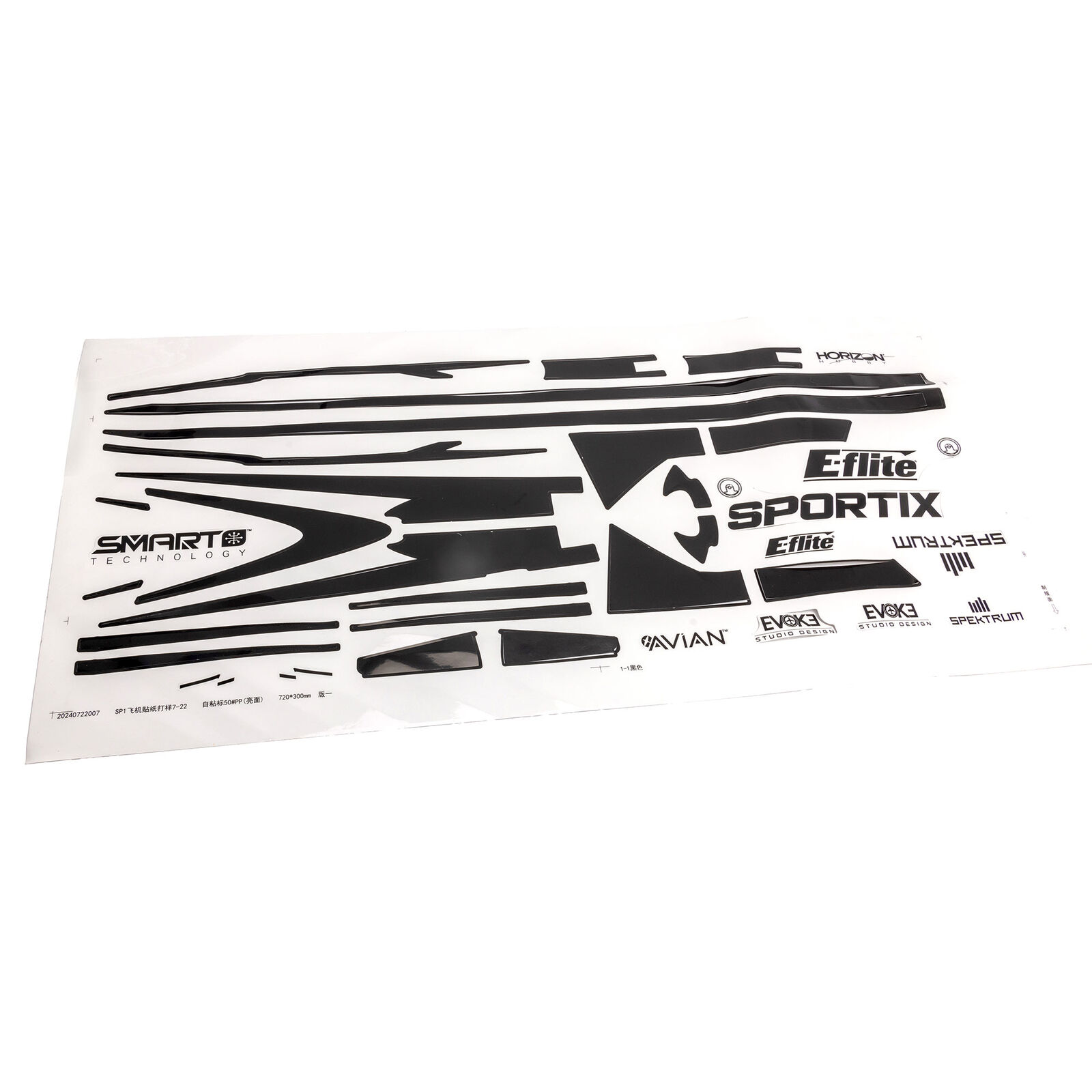 E-flite Decal Sheet: Sportix 1.1m | Horizon Hobby