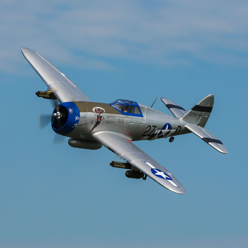 E-flite P-47 Razorback 1.2m BNF Basic with AS3X and SAFE Select ...