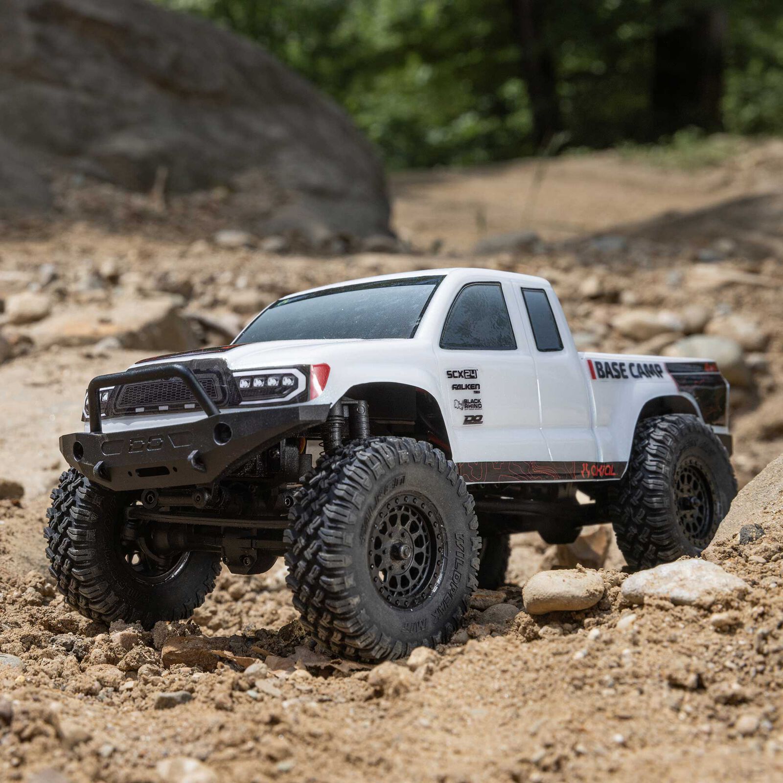 Axial 1/24 SCX24 Base Camp 4X4 RTR Brushed Rock Crawler (Battery & Charger Included), White ...