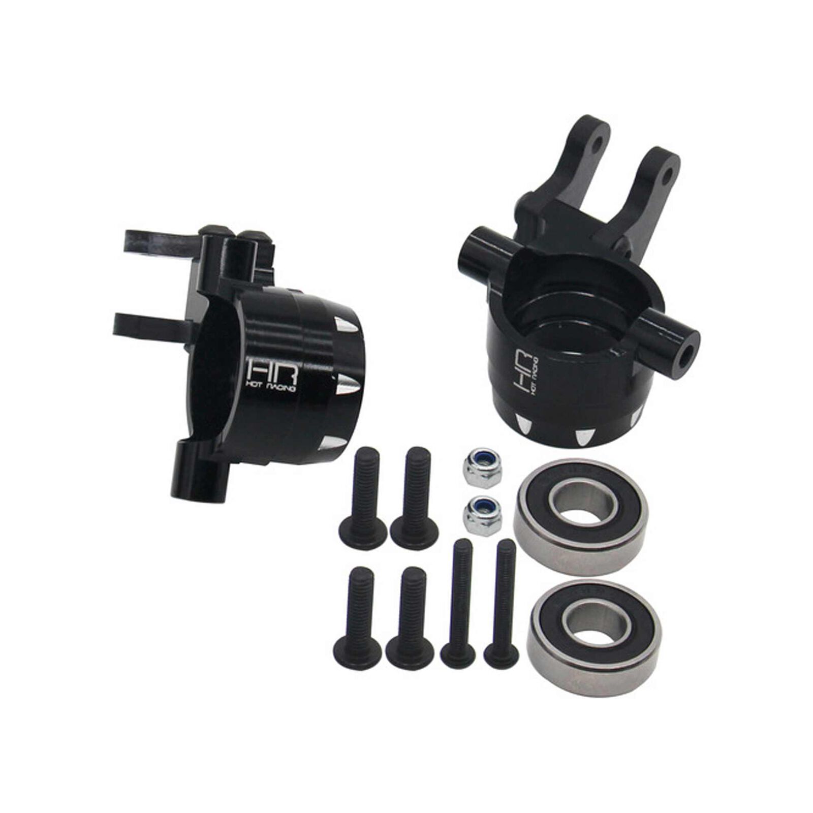 Hot Racing Aluminum Graphite HD Steering Blocks Bearings: Traxxas ...