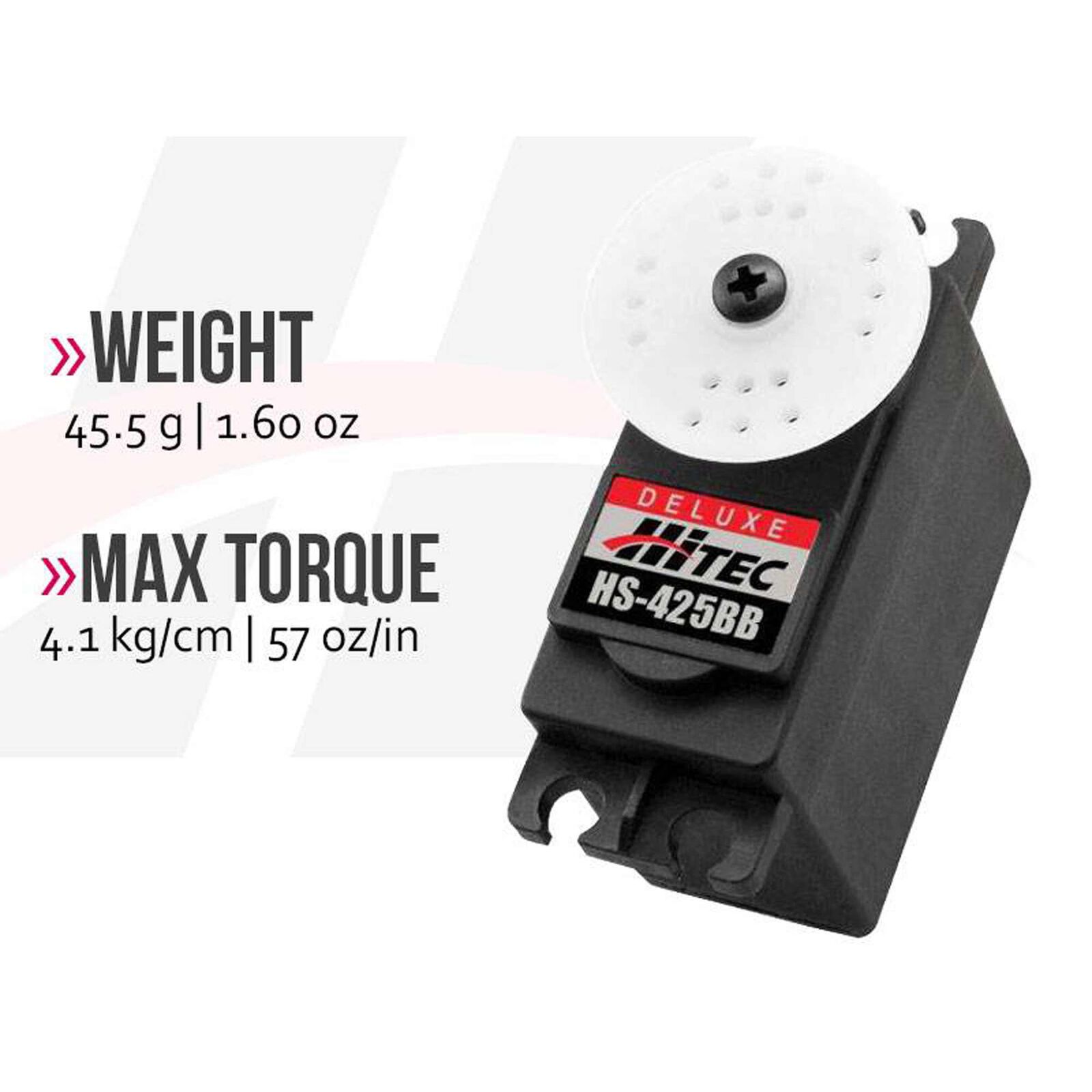 Hitec RCD Inc. HS-425BB Standard Analog Deluxe Servo | Horizon Hobby