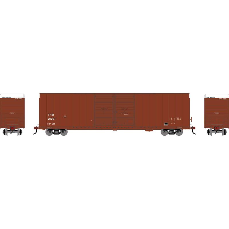Athearn HO 60' FMC Smooth Side Double Door Box Car, TFM #21021 ...