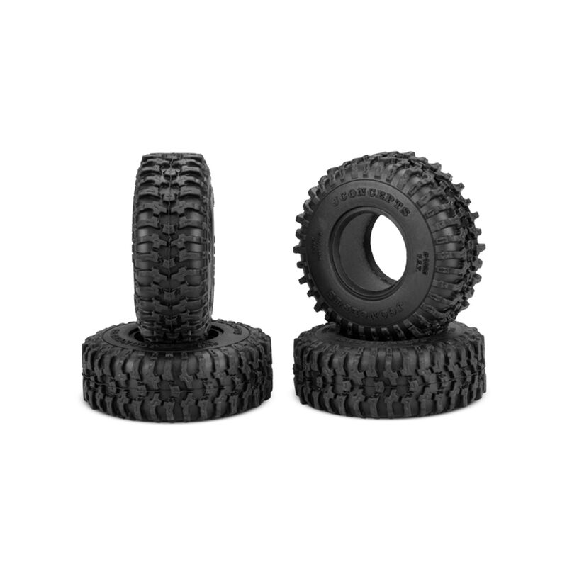 JConcepts, Inc. 1/24 Tusk 1.0” SCX24 Crawler Tires and Inserts, Green ...