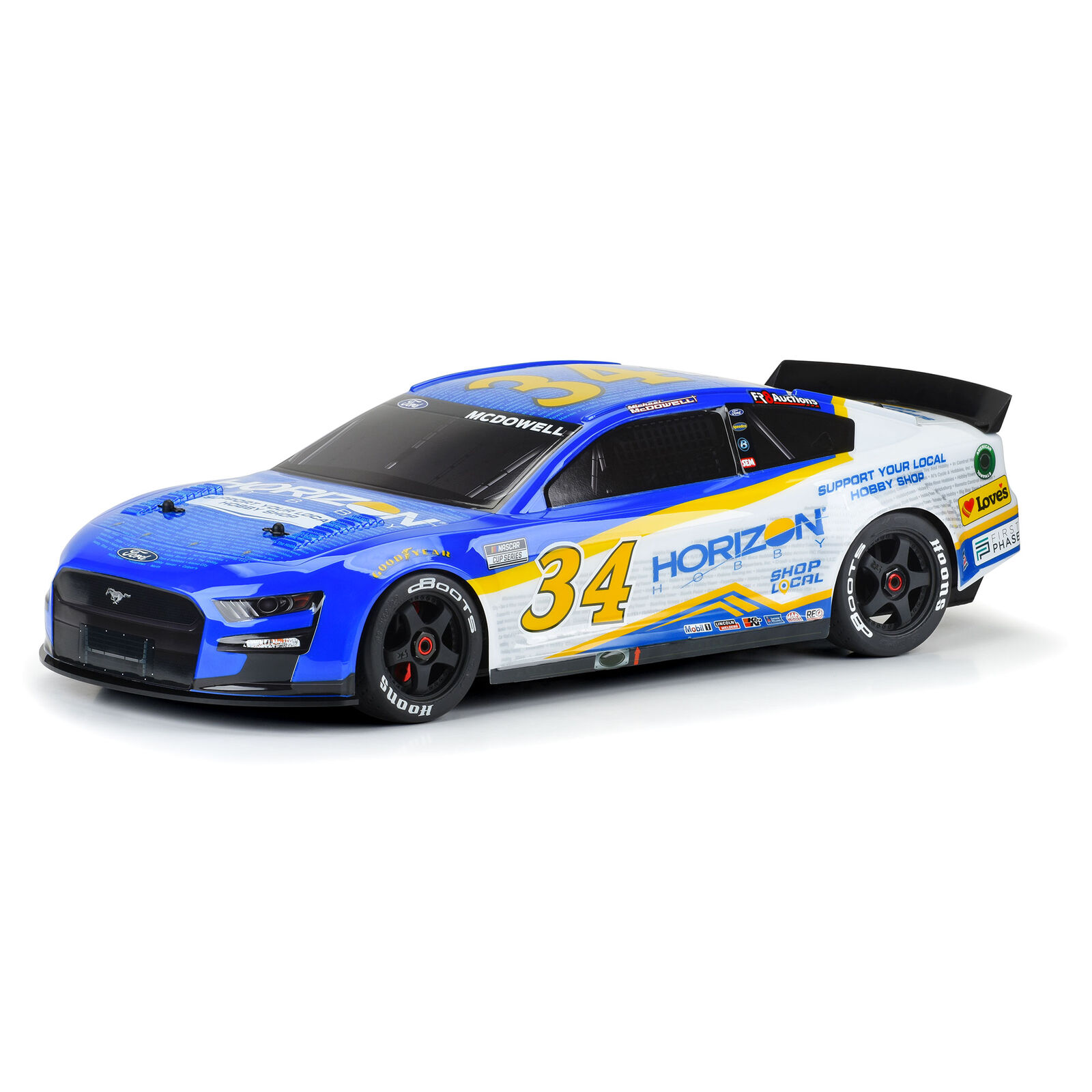 ARRMA Limited Edition No.34 Ford Mustang NASCAR Cup Series Body ...