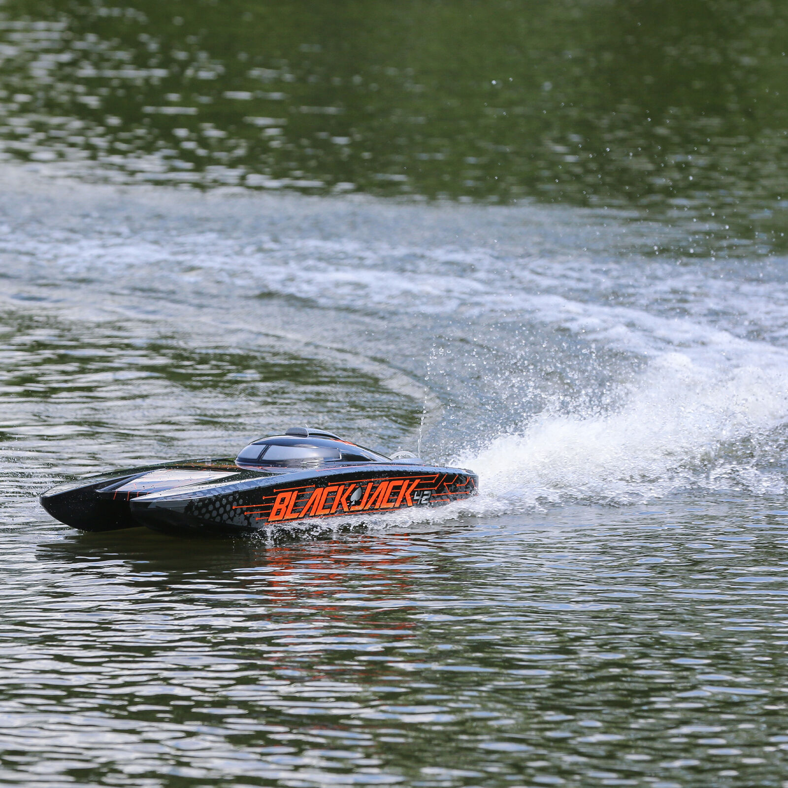 Pro Boat Blackjack 42" 8S Brushless Catamaran RTR: Black/Orange ...