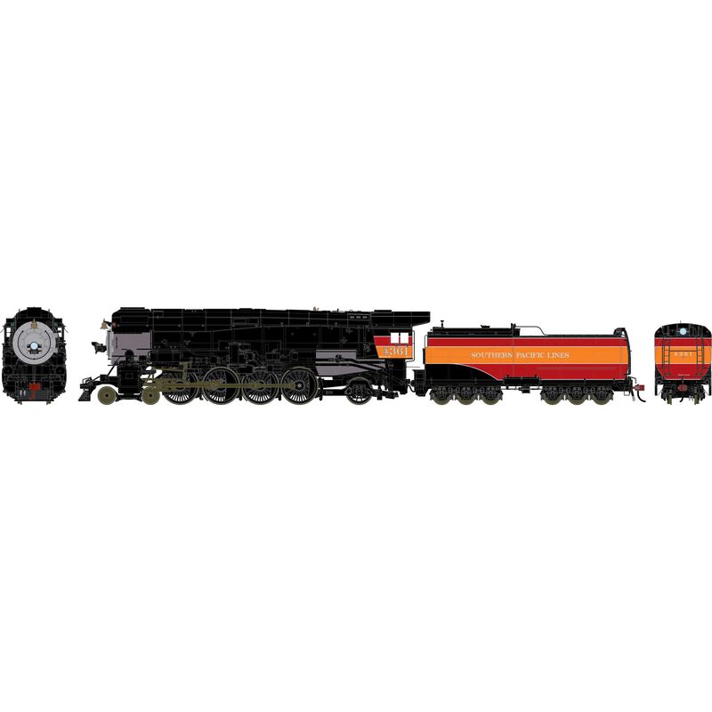 Athearn Genesis HO GEN 4-8-2 MT-4 Locomotive, Daylight Skyline Casing ...