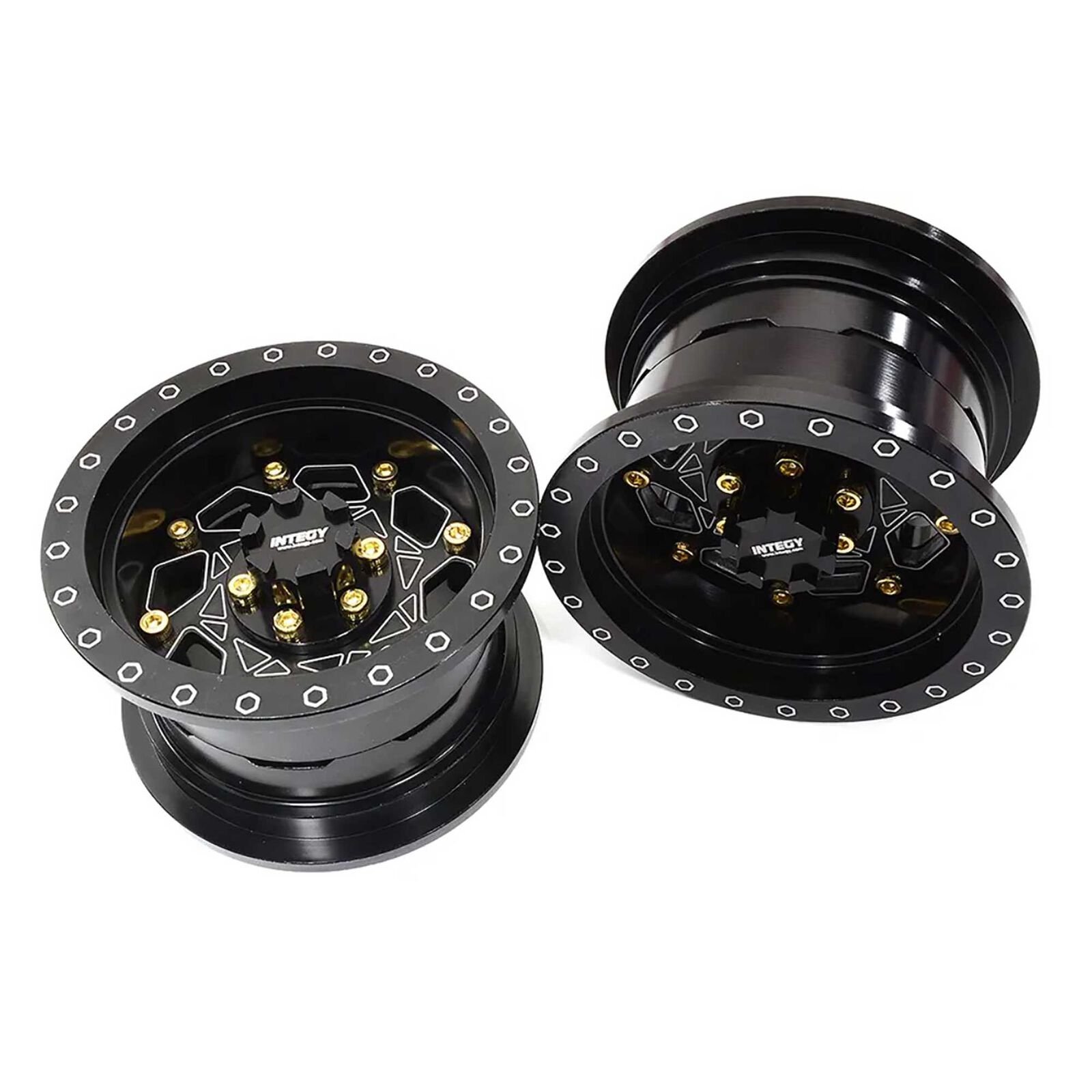 Integy Billet Machined 8 Spoke Alloy Wheels (2): Axial SCX6 | Horizon Hobby