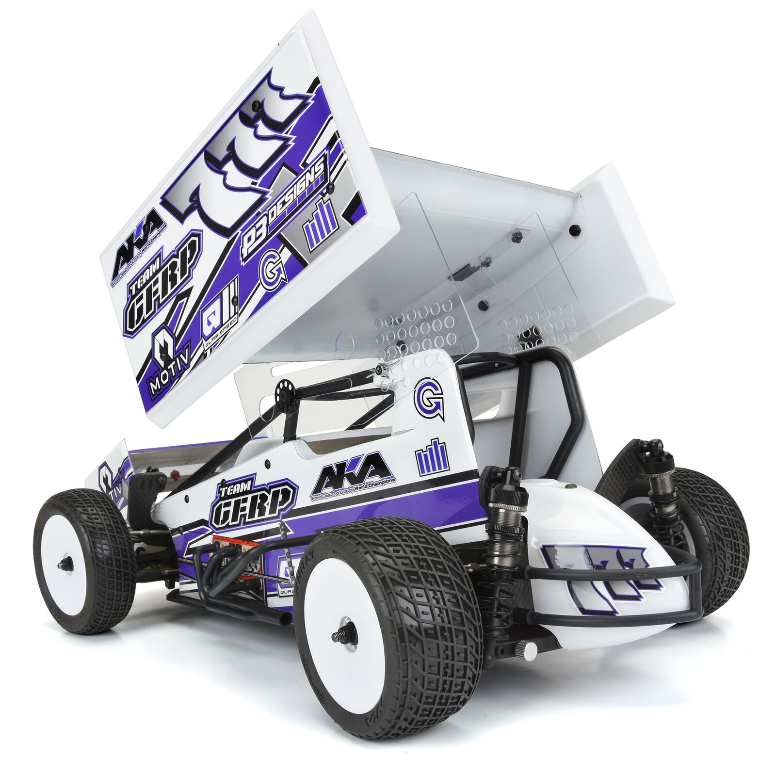 AKA PRODUCTS, INC. 1/10 Array Clay Rear 2.2" Dirt Oval Tires (2 ...