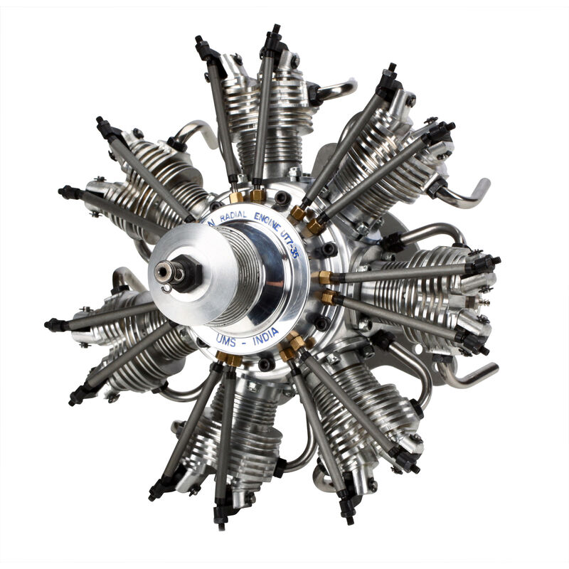 Evolution Engines 7-Cylinder 35cc 4-Stroke Glow Radial Engine | Horizon ...