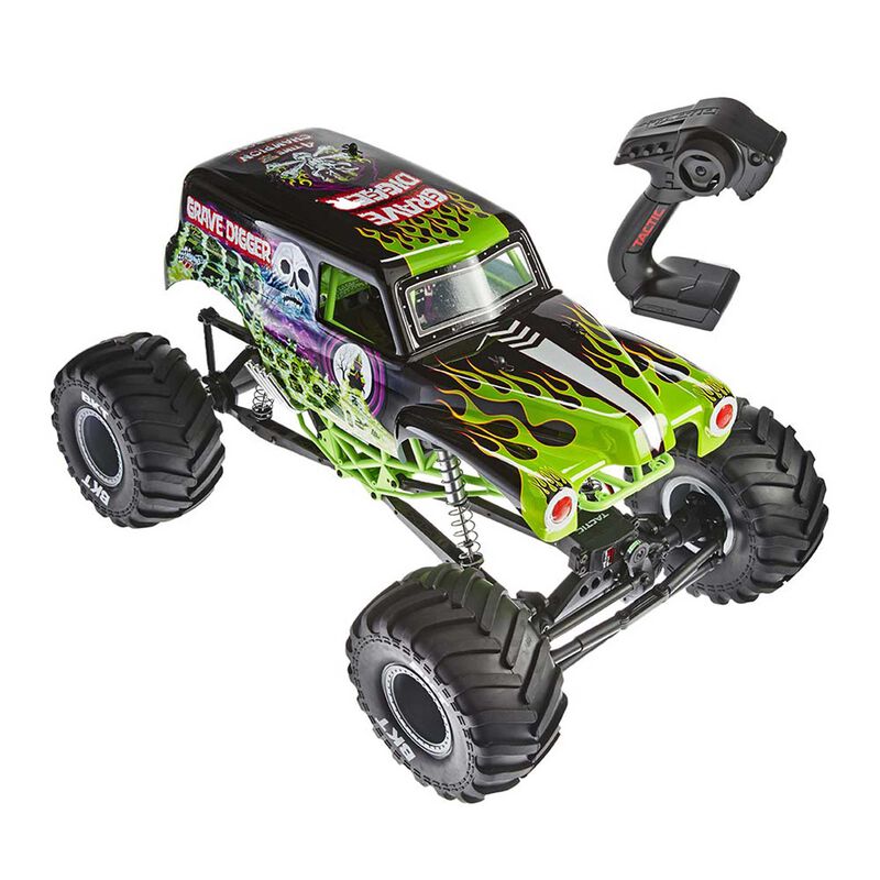 Axial 1/10 SMT10 Grave Digger Brushed Monster Jam Truck 4WD RTR ...