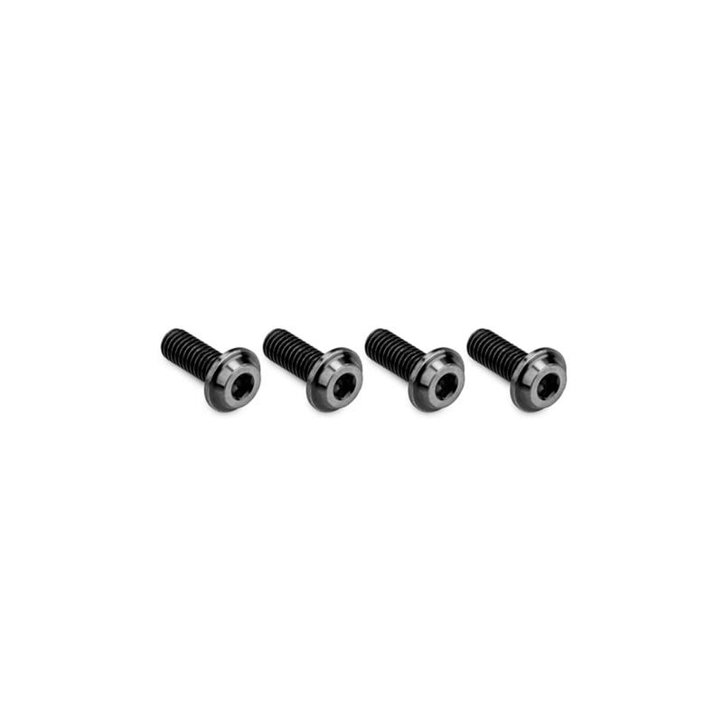 JConcepts, Inc. 3x8mm Top Hat Titanium Screw, Stealth Black (4 ...