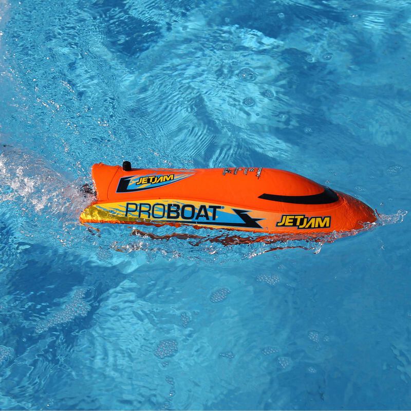 Pro Boat Jet Jam 12" Self-Righting Pool Racer Brushed RTR, Orange ...