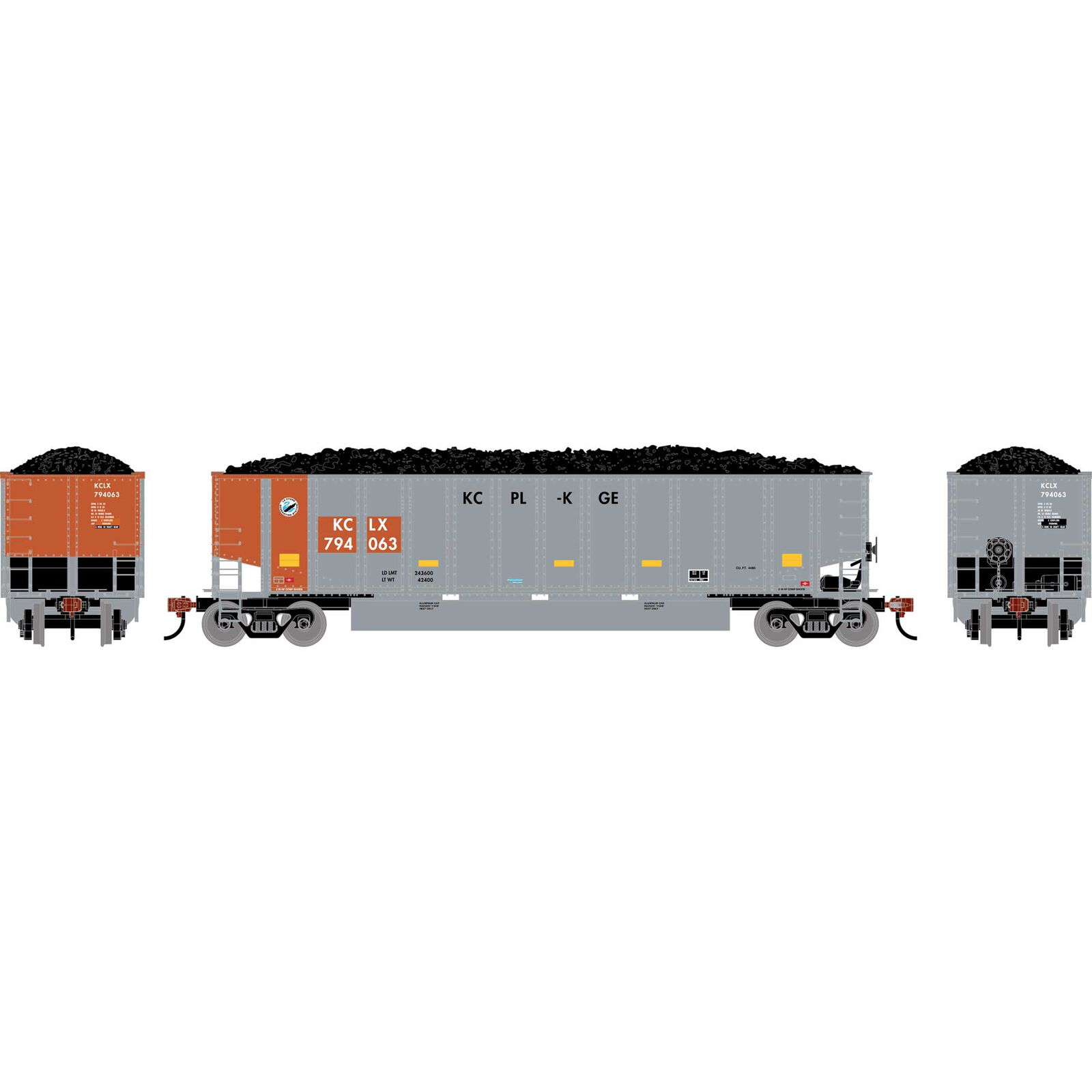 Athearn HO ATH Bethgon Coalporter w/Coal Load, KCLX #794063 | Horizon Hobby