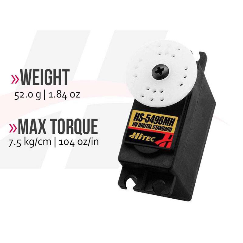 Hitec RCD Inc. HS-5496MH Standard Digital HV Metal Gear Servo | Horizon Hobby