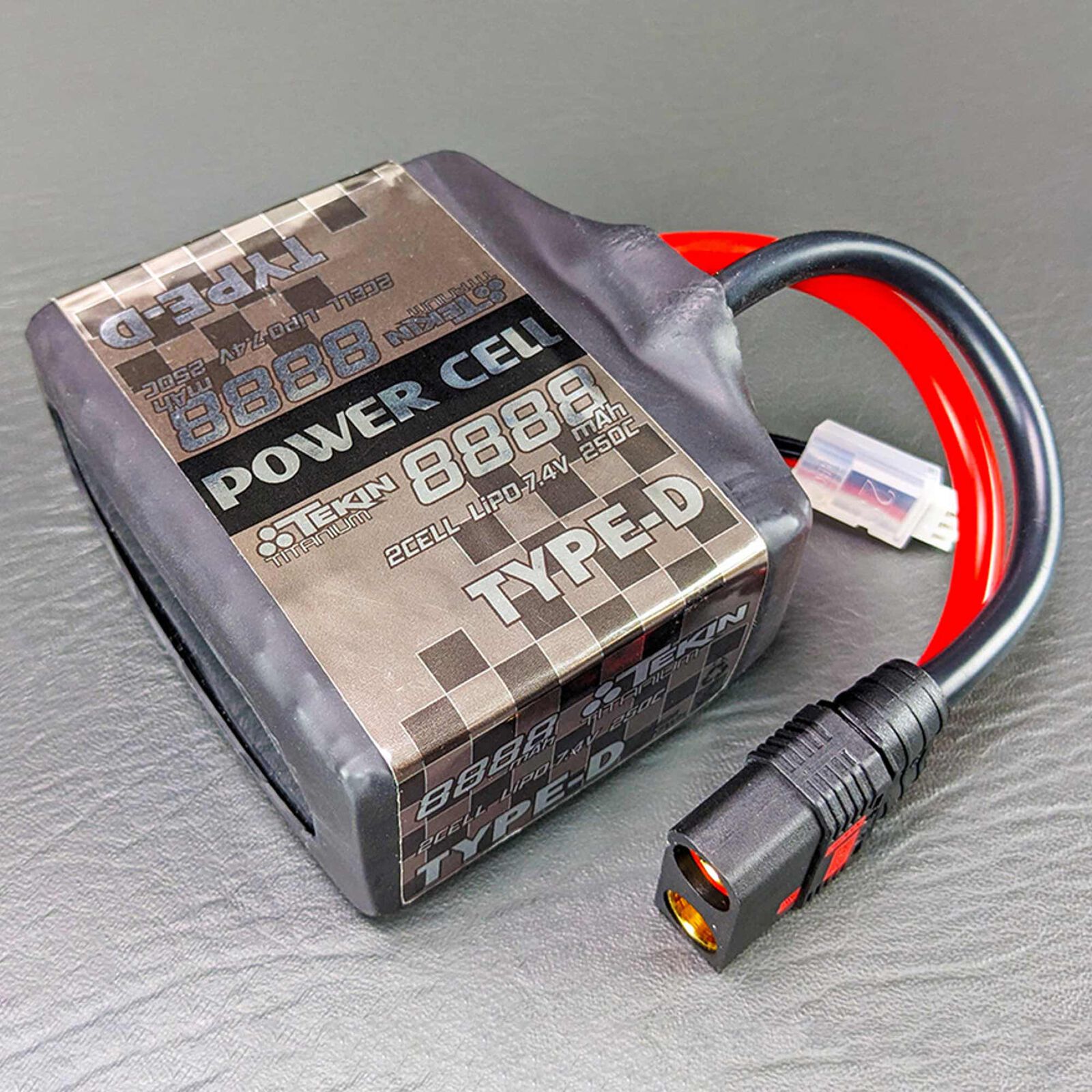 Tekin 7.4V 8888mAh 2S 250C Drag Pack LiPo Battery: QS8 | Horizon Hobby