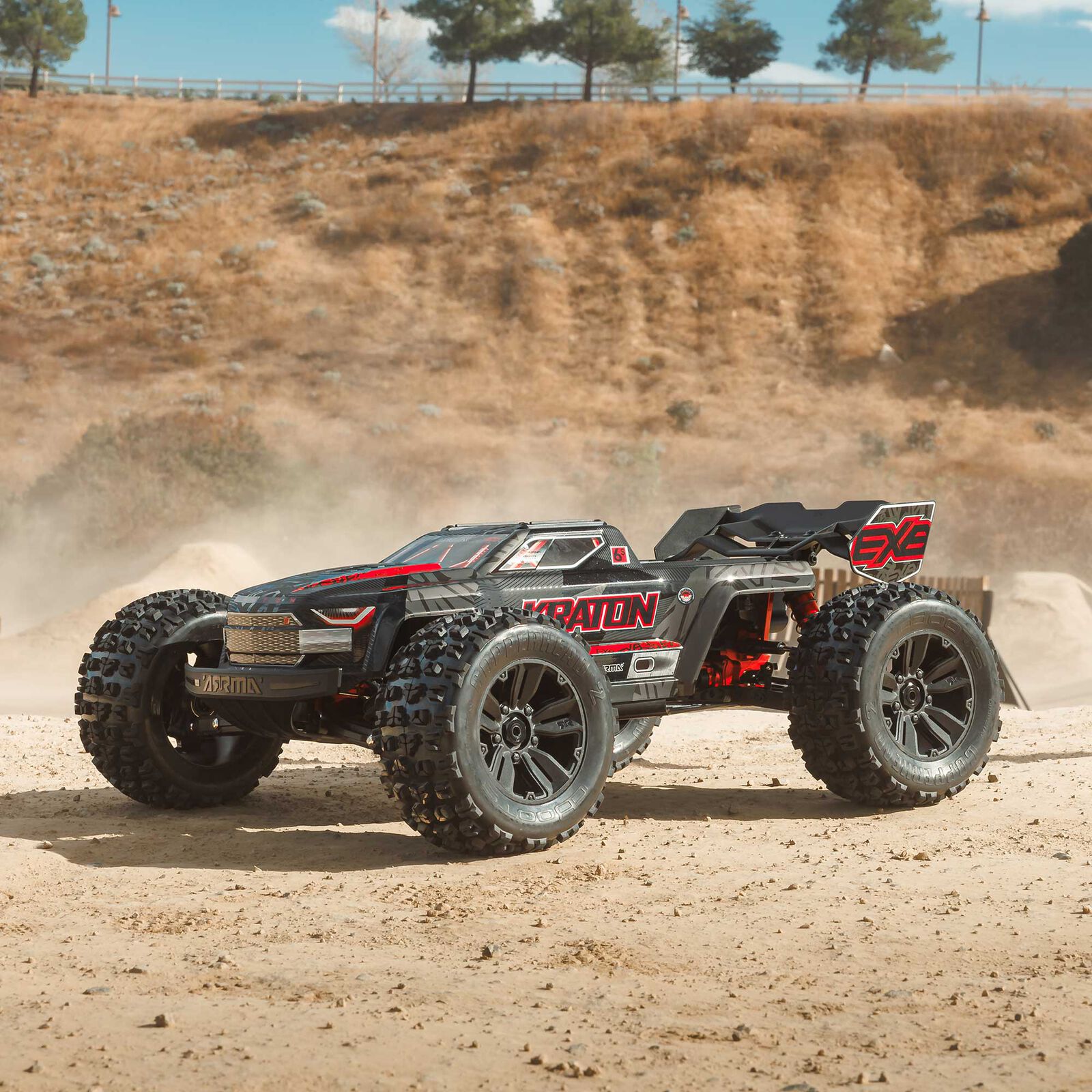 ARRMA 1/8 KRATON 6S EXB 4X4 RTR Brushless Speed Truck, BLACK | Horizon ...