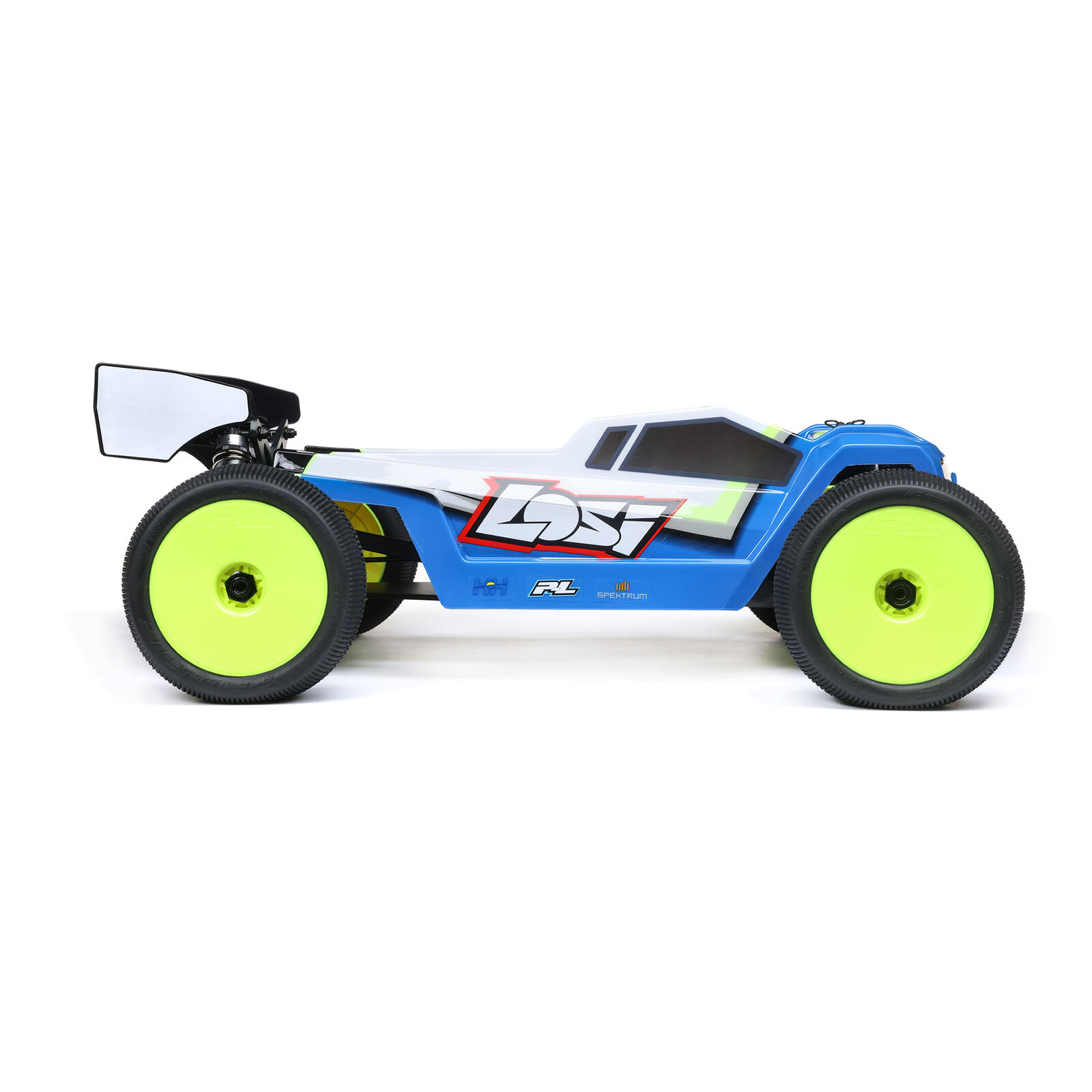Losi 1/8 8IGHT-XTE 4S 4X4 RTR Brushless Race Truggy, Clear | Horizon Hobby