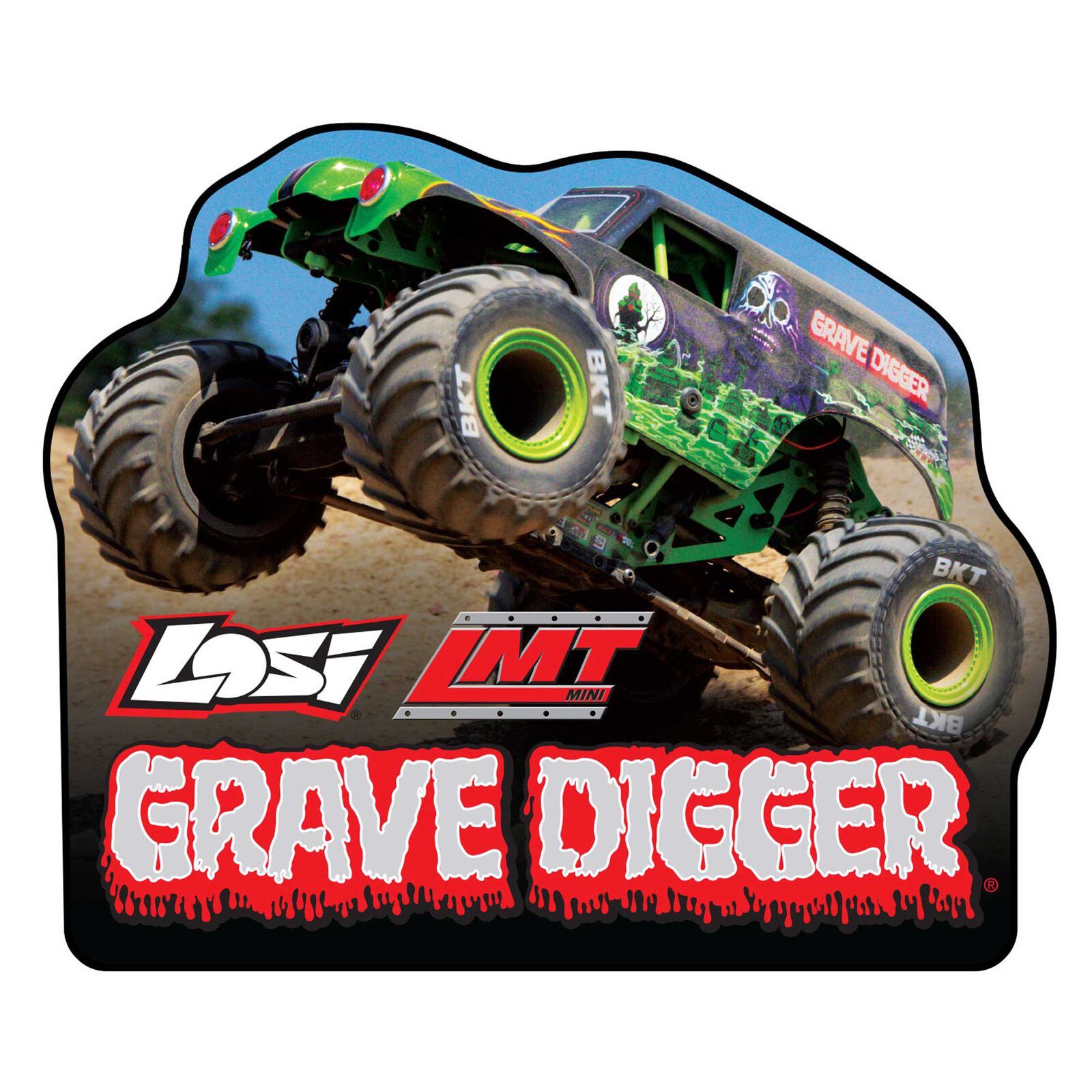 Losi Losi Grave Digger LMT Sticker | Horizon Hobby