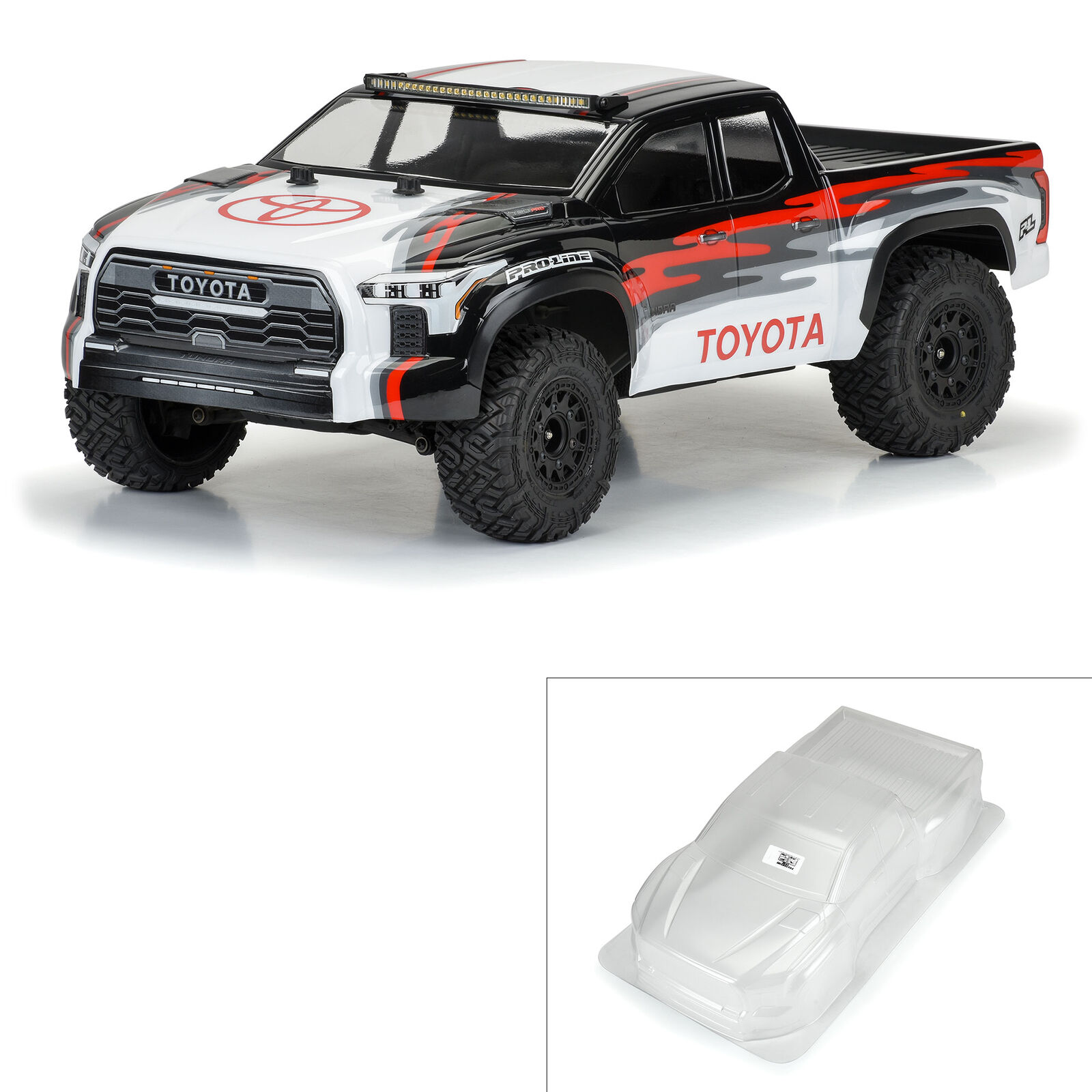 Pro-Line Racing 1/10 2023 Toyota Tundra TRD Pro Clear Body: Short ...