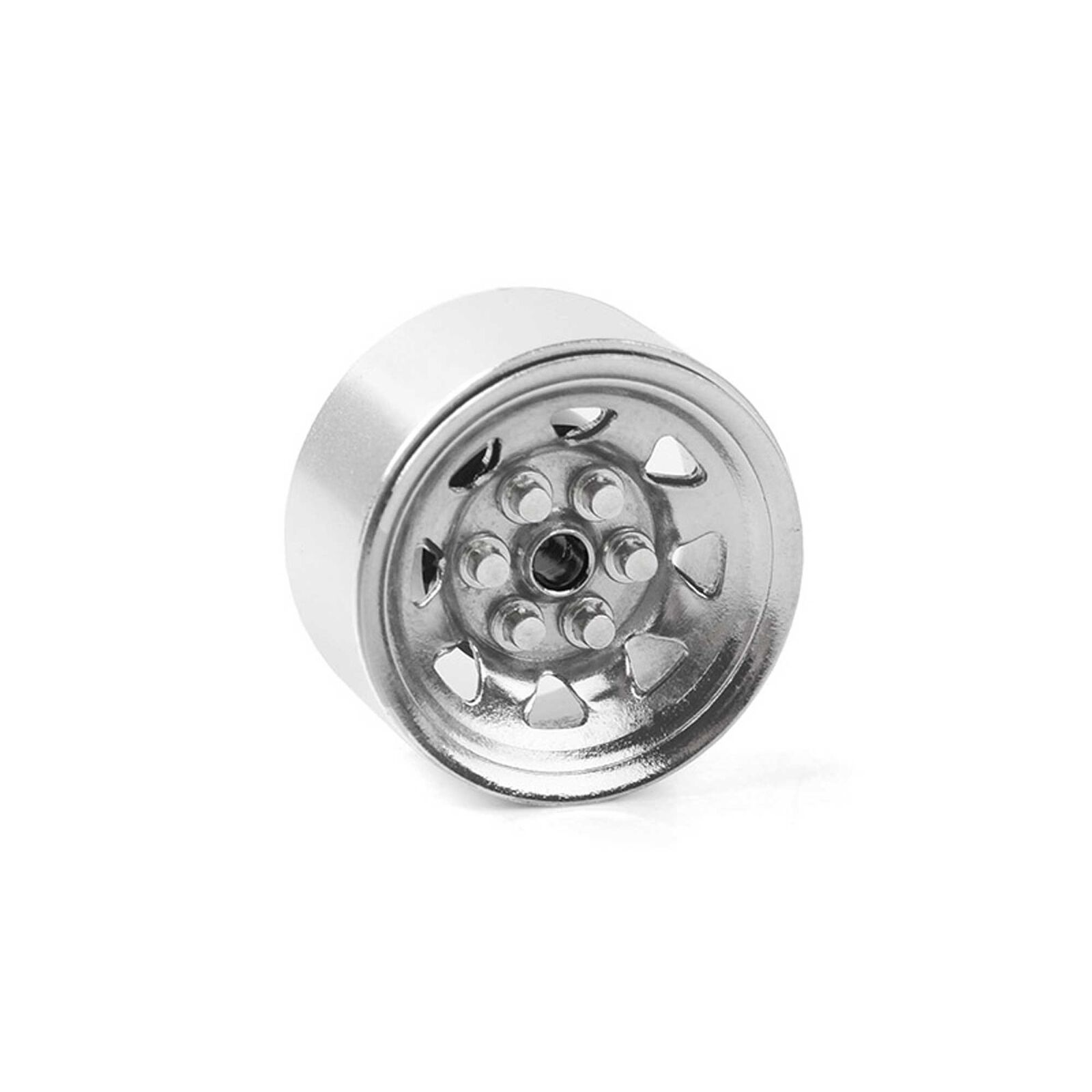 RC4WD Stamped Steel 0.7" Stock Beadlock Wheels (Chrome) | Horizon Hobby