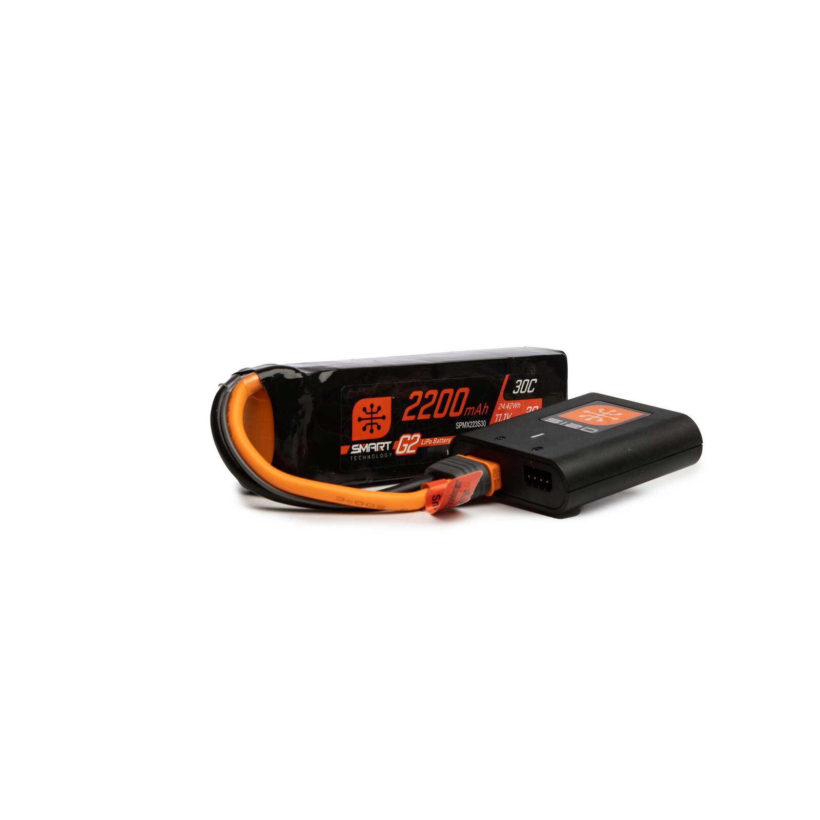 Spektrum Accessories Smart Powerstage Air Bundle: 2200mAh 3S G2 LiPo Battery / S120 Charger ...