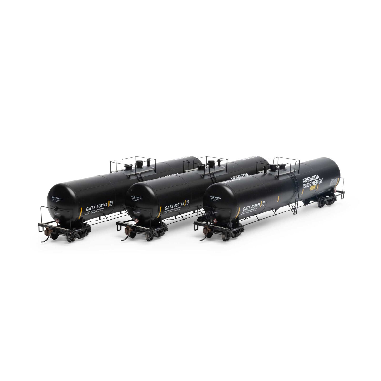 Athearn HO 30,000-Gallon Ethanol Tank, GATX #1 (3) | Horizon Hobby