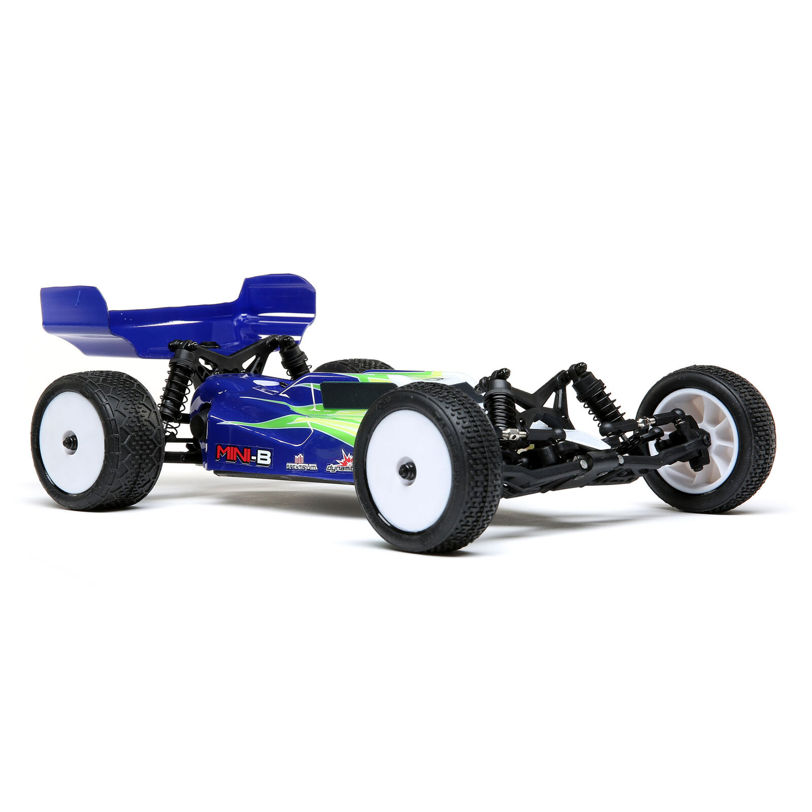 Losi 1/16 Mini-B 2WD Buggy Brushed RTR, Blue/White | Horizon Hobby