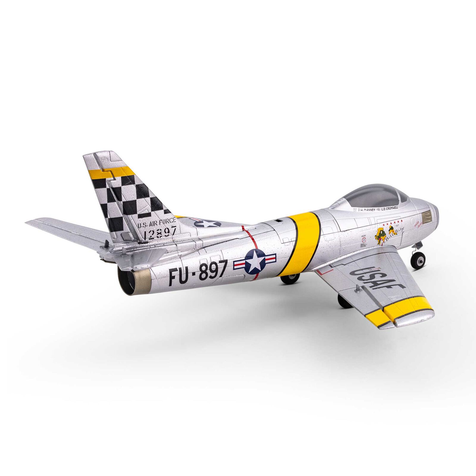 E-flite UMX F-86 Sabre 30mm EDF Jet BNF Basic with AS3X and SAFE Select ...