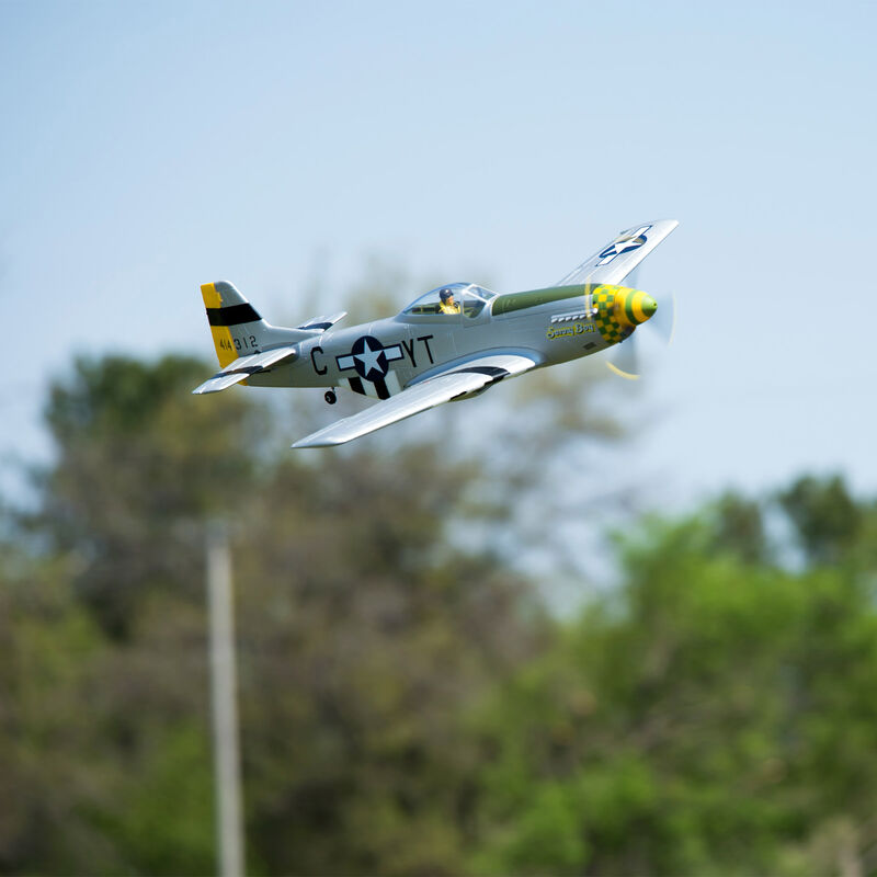 Force RC P-51D Mustang 1.1m PNP | Horizon Hobby