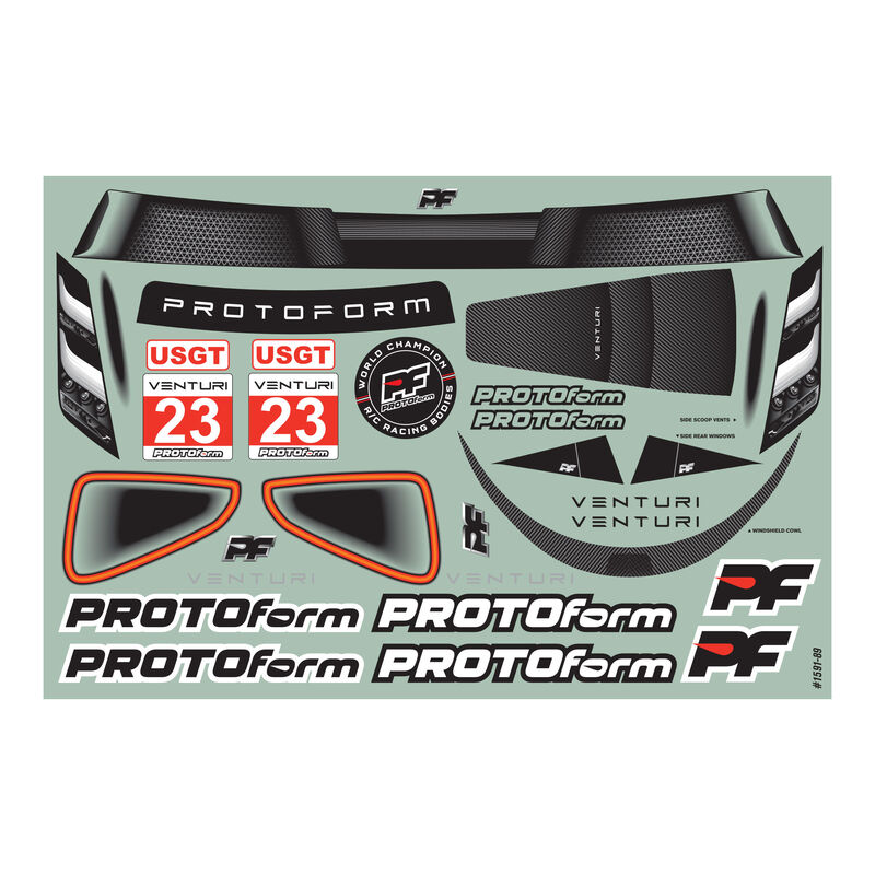 PROTOform 1/10 Venturi GT Clear Body: 190mm Touring Car | Horizon Hobby