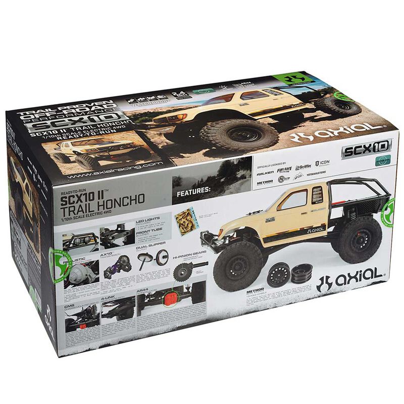 Axial 1/10 SCX10 II Trail Honcho 4WD Rock Crawler Brushed RTR | Horizon ...