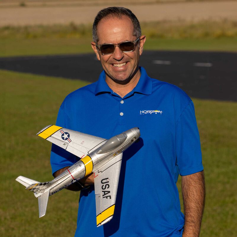 E-flite UMX F-86 Sabre 30mm EDF Jet BNF Basic with AS3X and SAFE Select ...