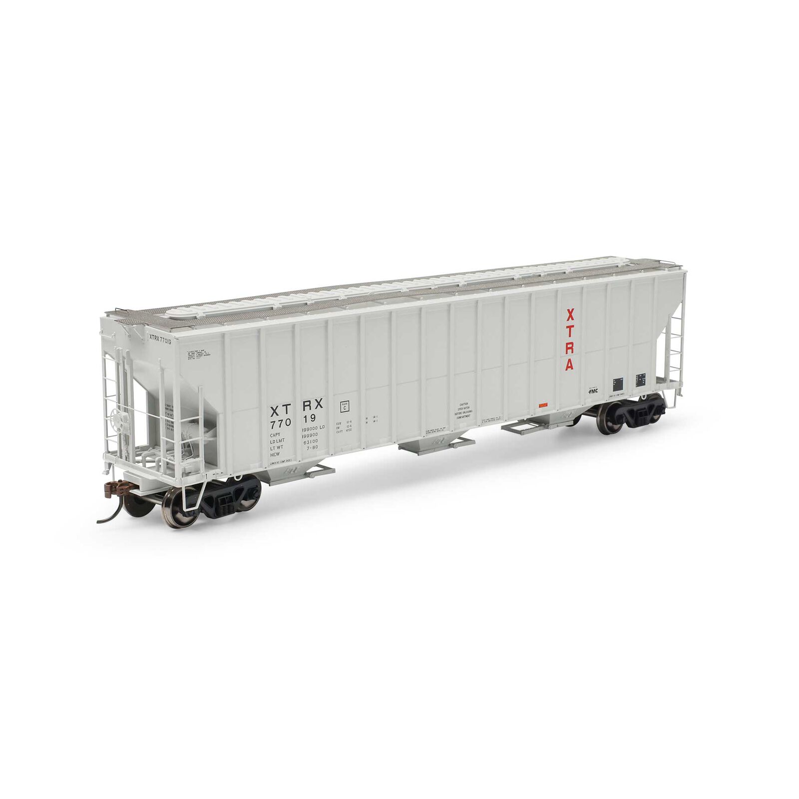 Athearn HO FMC 4700 Covered Hopper, XTRA #77019 | Horizon Hobby