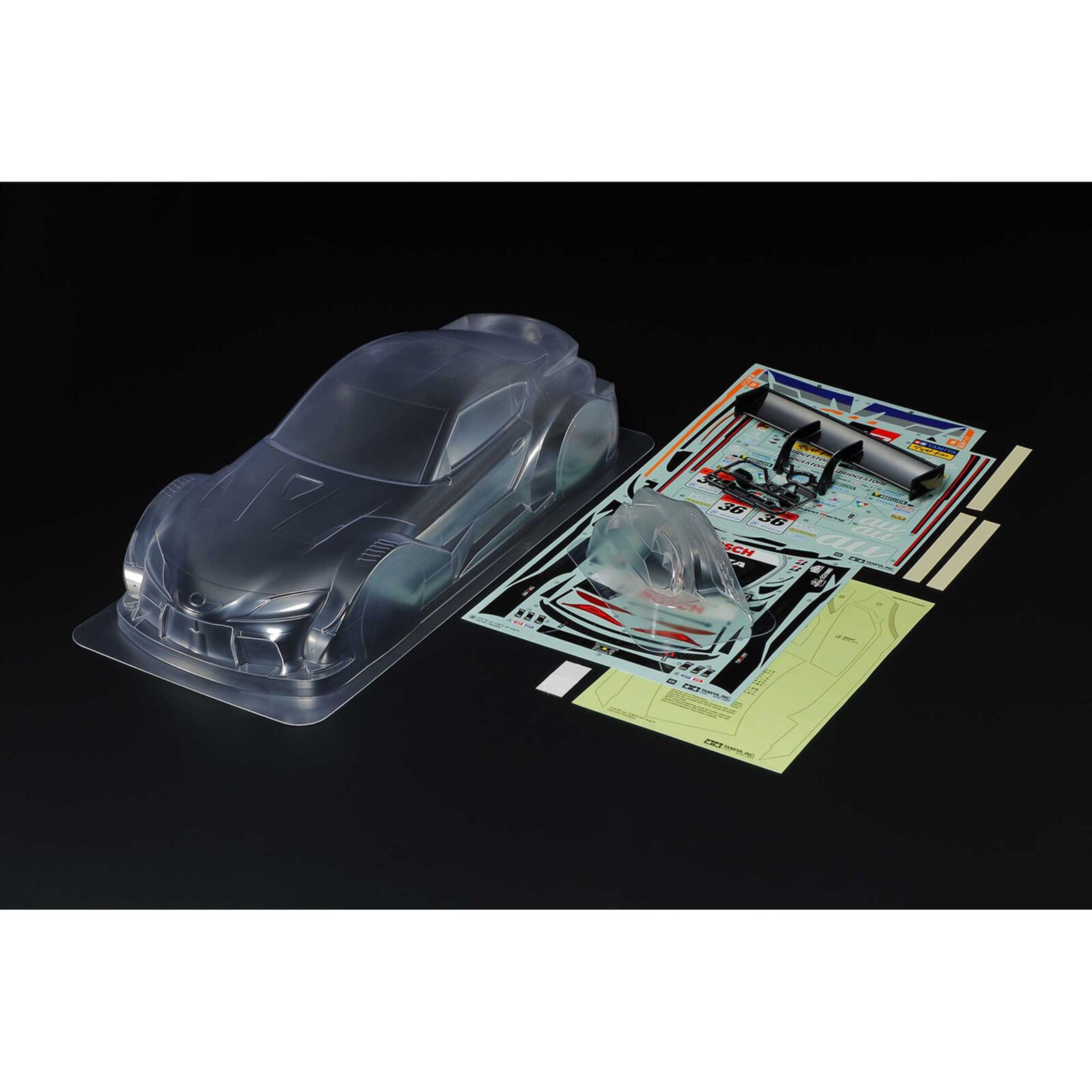 Tamiya 1/10 RC au TOM's GR Supra Body Parts Set | Horizon Hobby