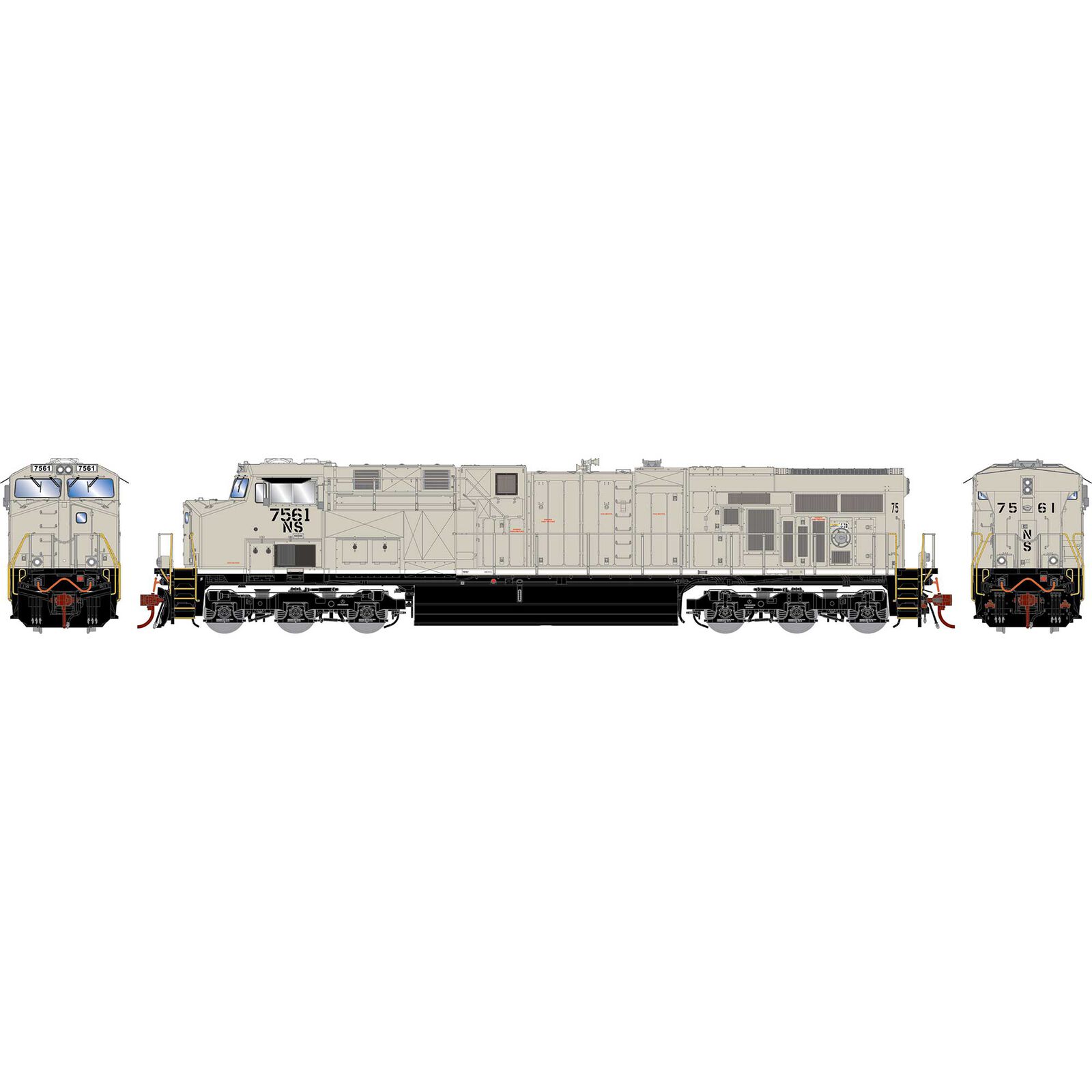 Athearn HO ES40DC Locomotive, NS, Primer #7561 | Horizon Hobby
