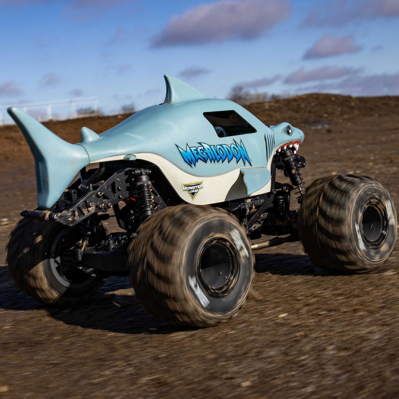 Losi 1/18 Mini LMT Megalodon 2S 4X4 RTR Brushed Monster Truck (Battery ...