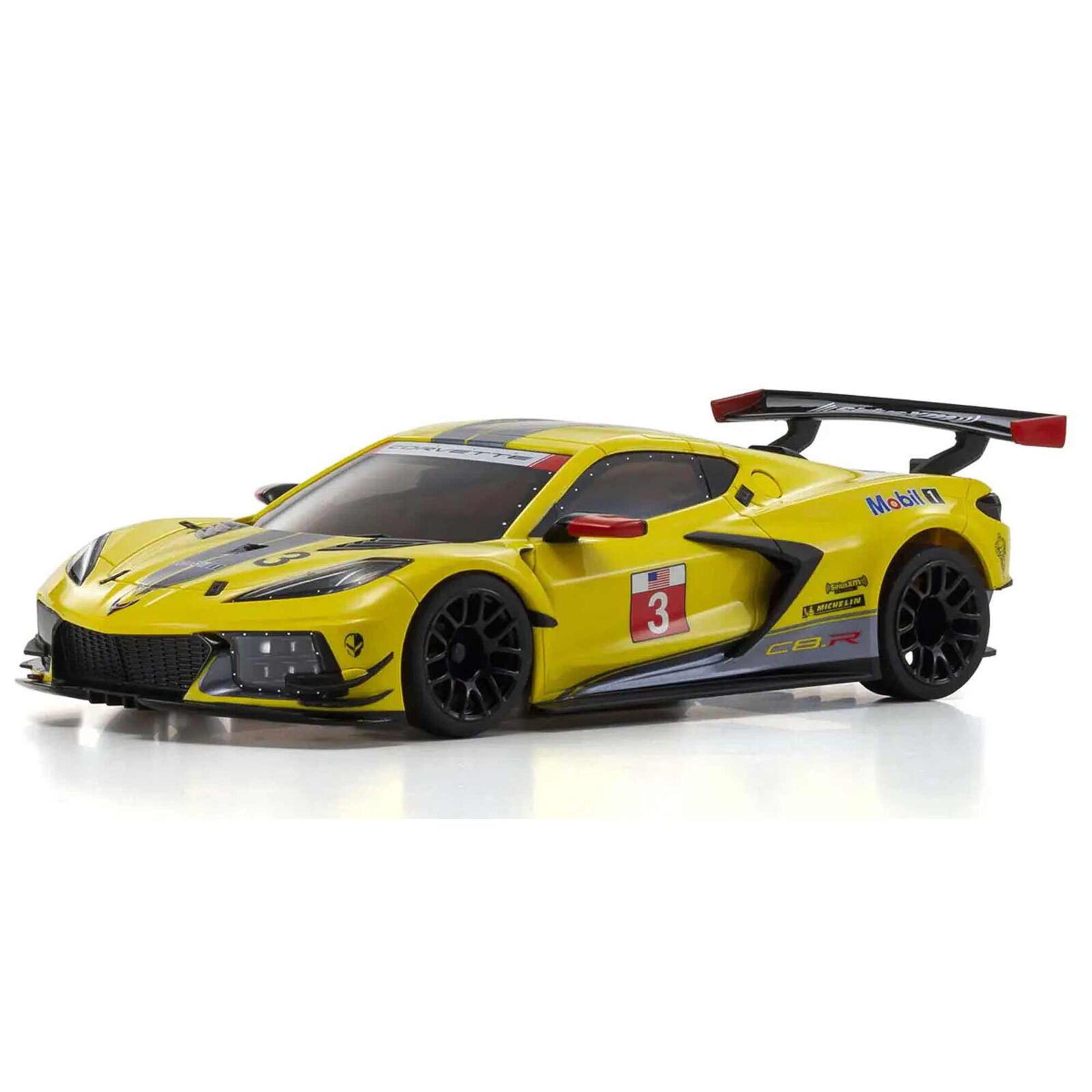 Kyosho 1/28 Chevrolet Corvette C8.R MINI-Z RWD RTR, Yellow | Horizon Hobby