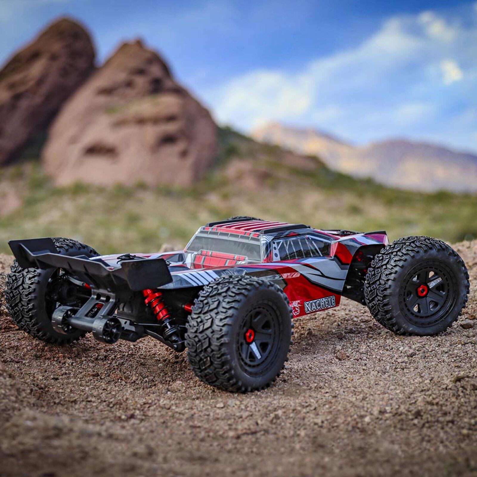 Redcat Racing 1/6 Machete 4S Brushless Electric Monster Truck, Red ...