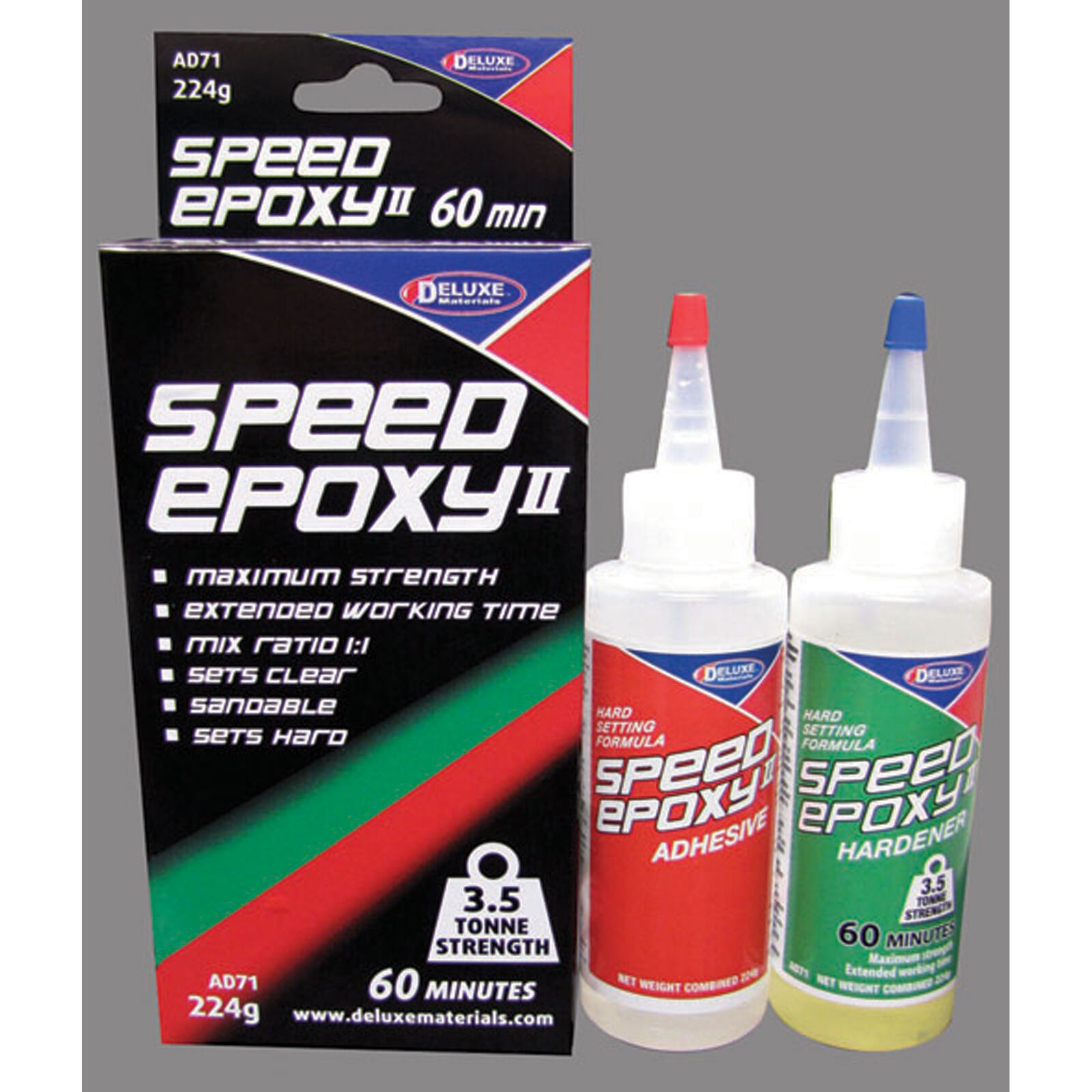 Deluxe Materials Speed Epoxy II, 3.5 ton | Horizon Hobby