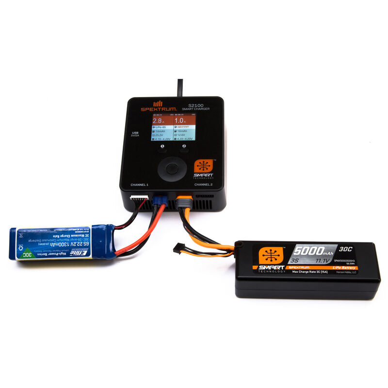 Spektrum Accessories 11.1V 5000mAh 3S 30C Smart Hardcase LiPo Battery: IC5 | Horizon Hobby