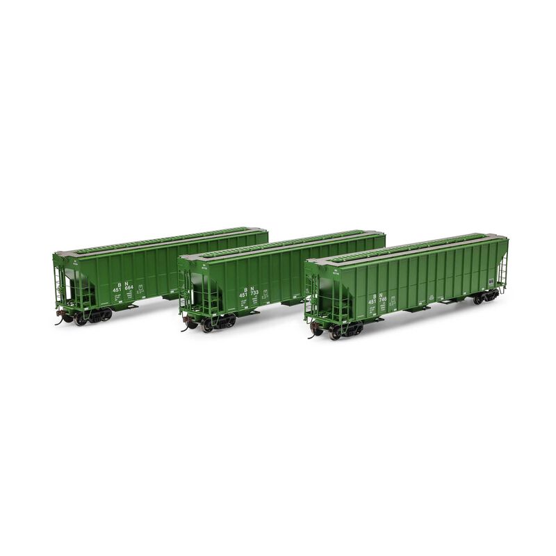 Athearn HO FMC 4700 Covered Hopper, BN #451664 / 451733 / 451746 (3 ...