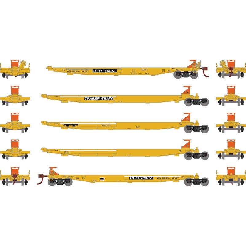 Athearn HO Impack Spine Car, UTTX #60127 (5) | Horizon Hobby