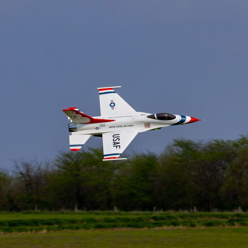 E-flite F-16 Thunderbirds 80mm EDF BNF Basic with AS3X and SAFE Select ...