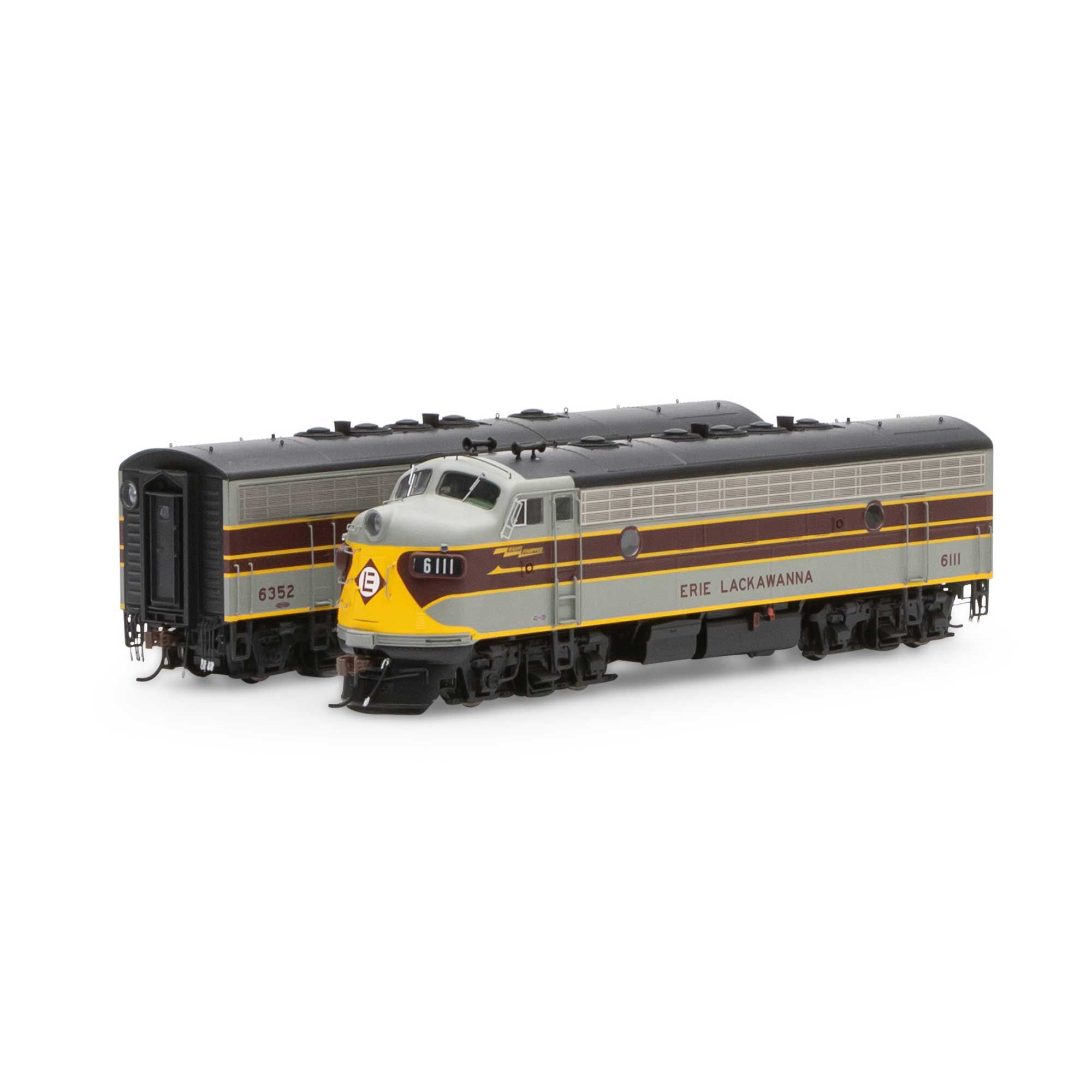 Athearn Genesis HO EMD F7A+B Erie Lackawanna EL #6111/#6352 DC LED ATHG19357 797534193574 | eBay