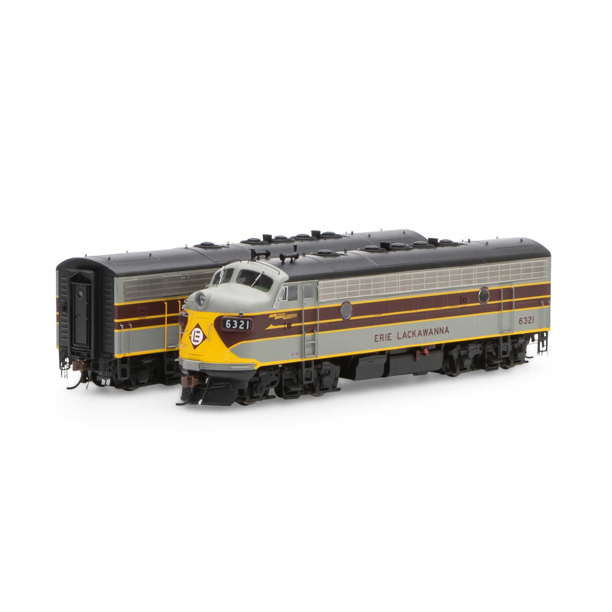 Athearn Genesis HO EMD F7A+B Erie Lackawanna EL #6321/#7133 DC LED ATHG19358 797534193581| eBay