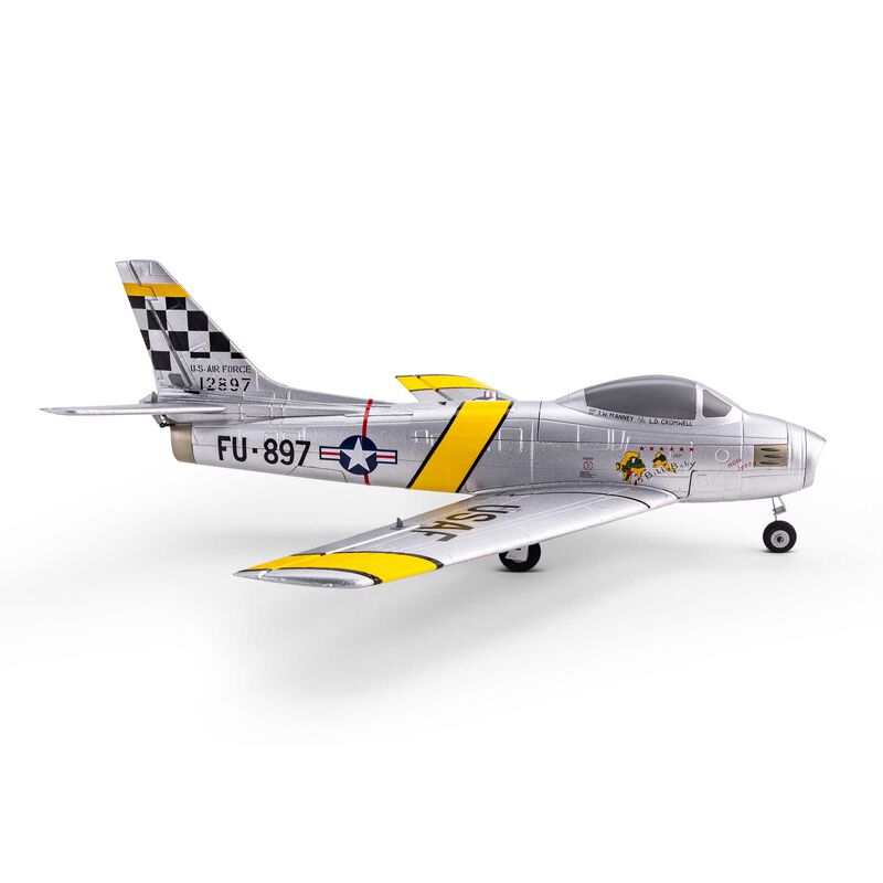 E-flite UMX F-86 Sabre 30mm EDF Jet BNF Basic with AS3X and SAFE Select ...