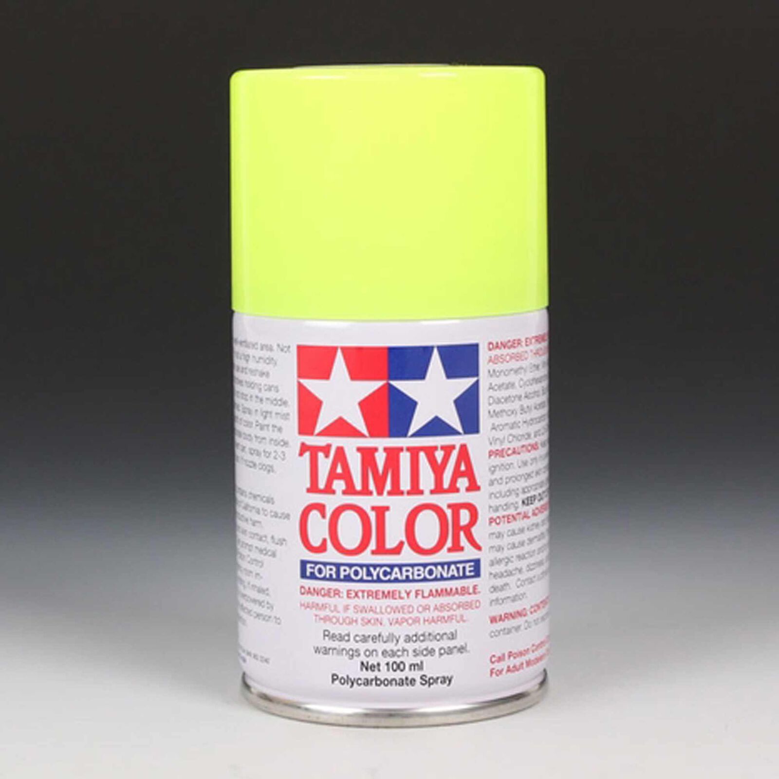 Tamiya Polycarbonate PS-27 Fluorescent Yellow, Spray 100ml | Horizon Hobby