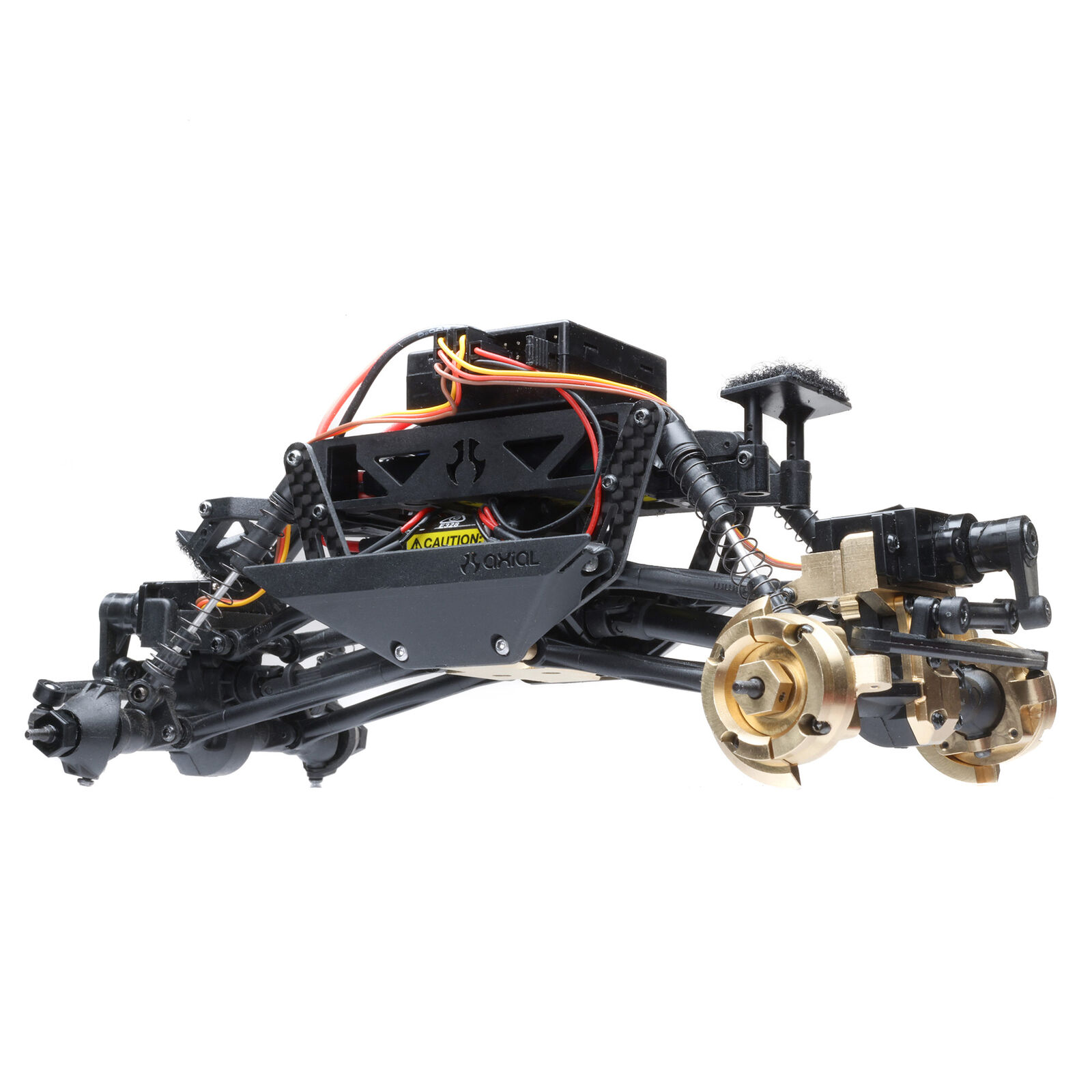 Axial Hex Hub, Brass (2): SCX24, AX24 | Horizon Hobby