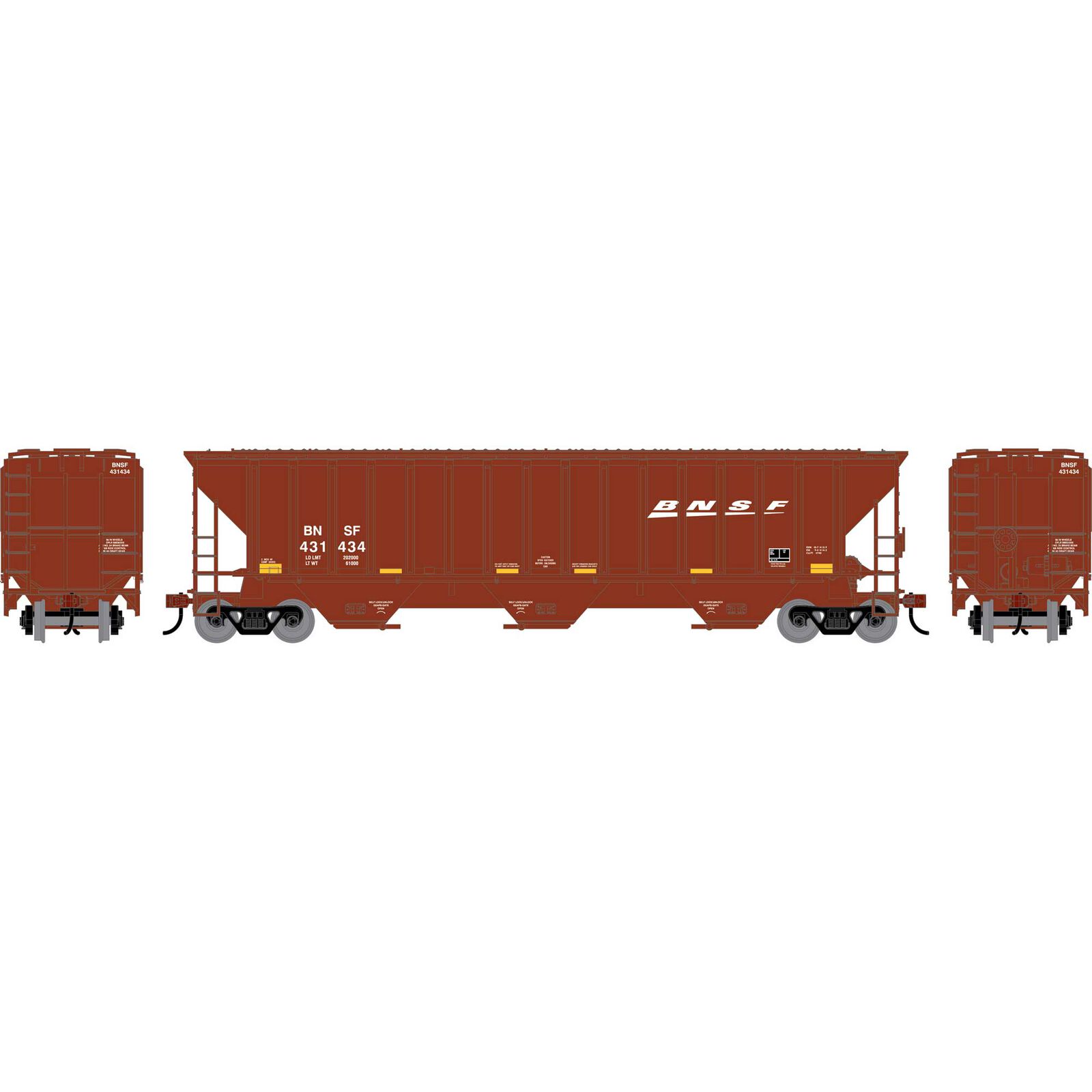 Athearn HO ATH PS 4740 Covered Hopper, BNSF #431434 | Horizon Hobby
