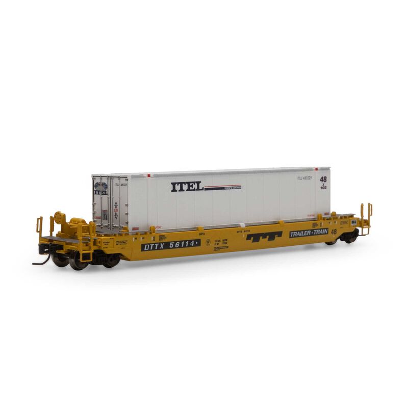 Athearn N 48' Husky Stack Well,DTTX/48' ITEL #56114-480229 | Horizon Hobby